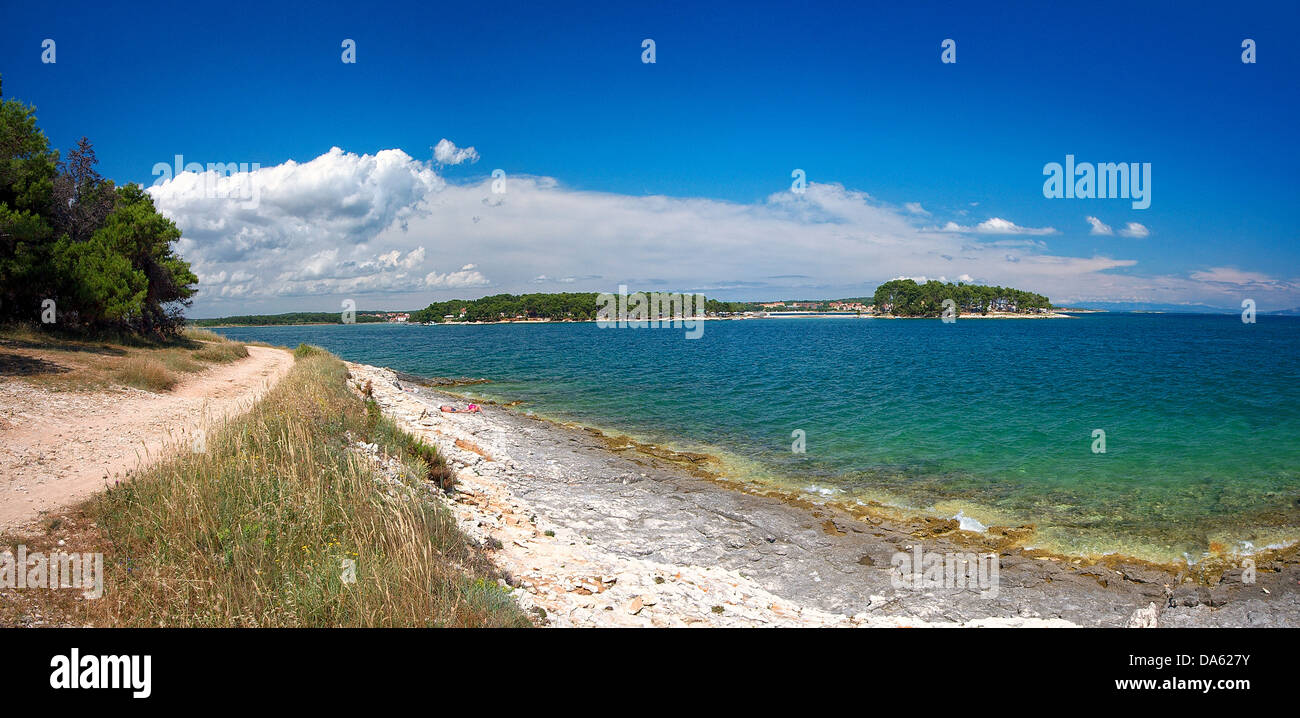 Croatia - Adriatic beautiful coast landscape in Istria Stock Photo - Alamy