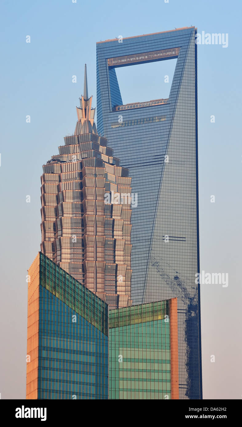 Shanghai urban architecture closeup Stock Photo - Alamy