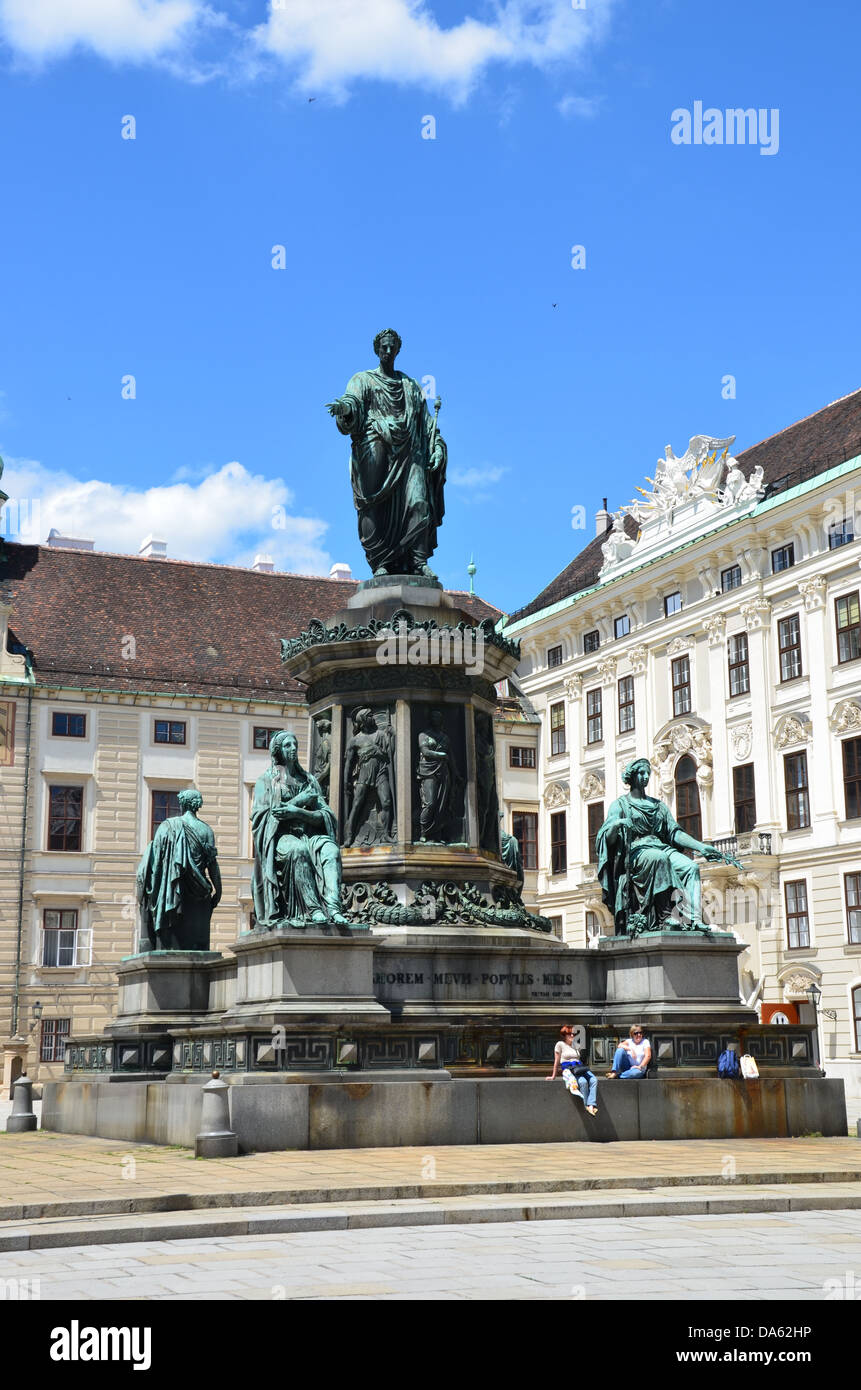 The largest enclosed square of the Hofburg Palace complex, surrounded ...