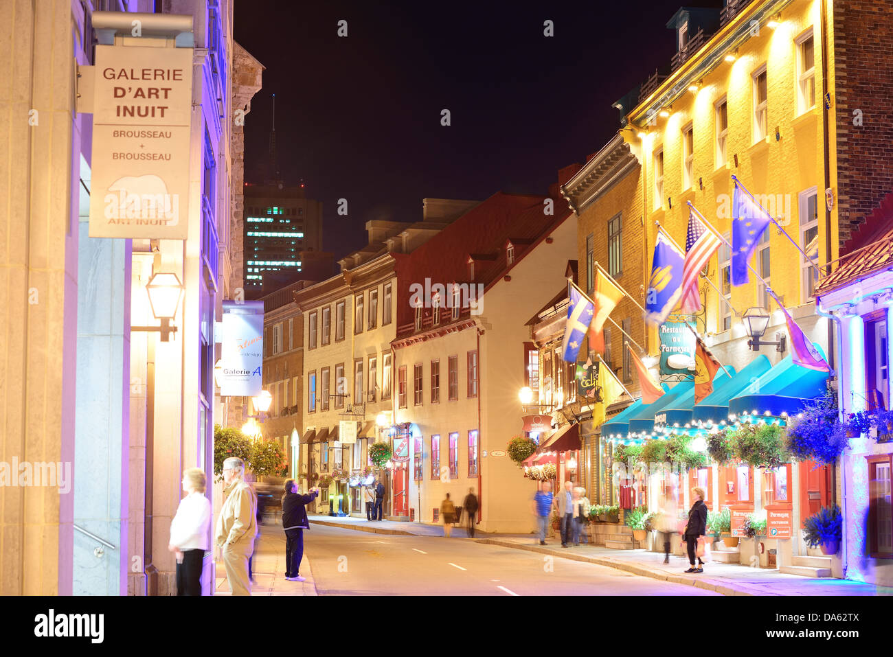 Old street at night Stock Photo - Alamy