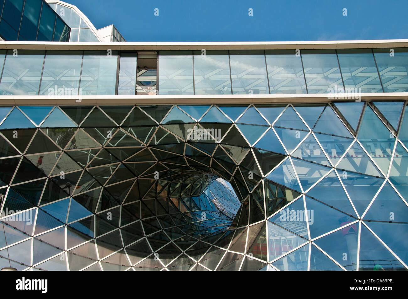 modern, facade, gallery MyZeil, architecture, glass, MyZeil, palais ...