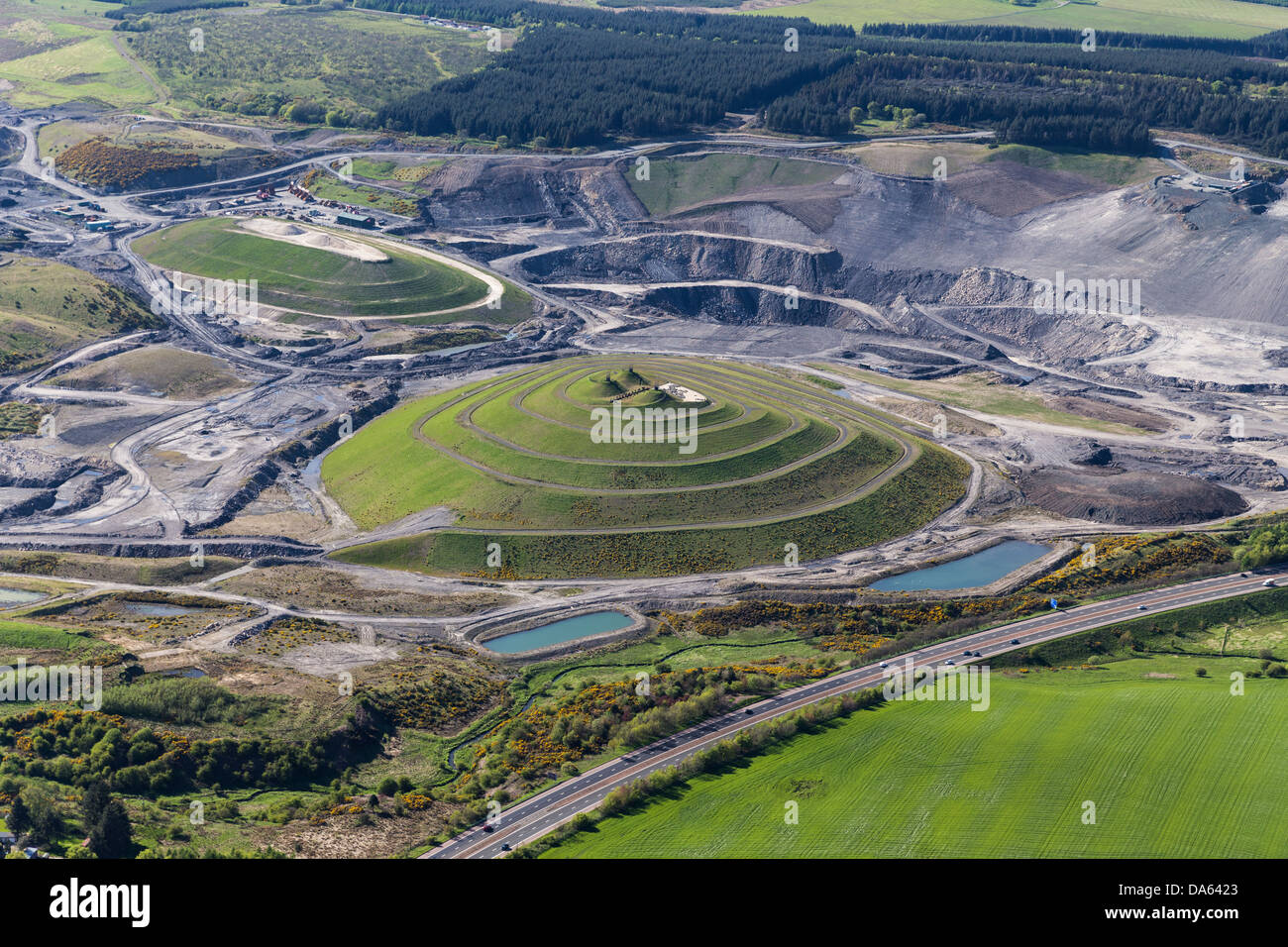 Aerial View Open Cast Mine High Resolution Stock Photography and Images ...