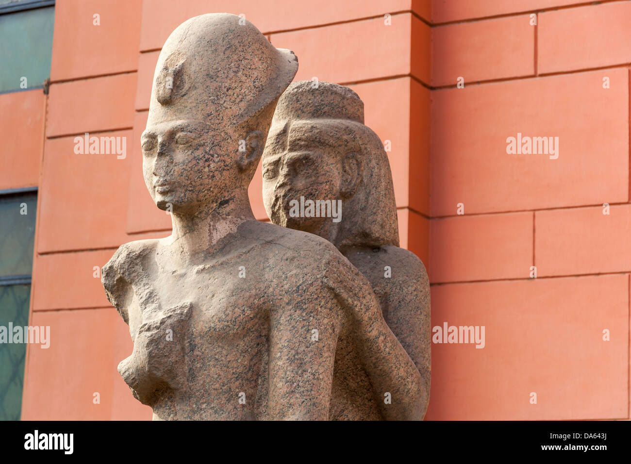 Statues outside the Egyptian Museum, also known as Museum of Egyptian ...