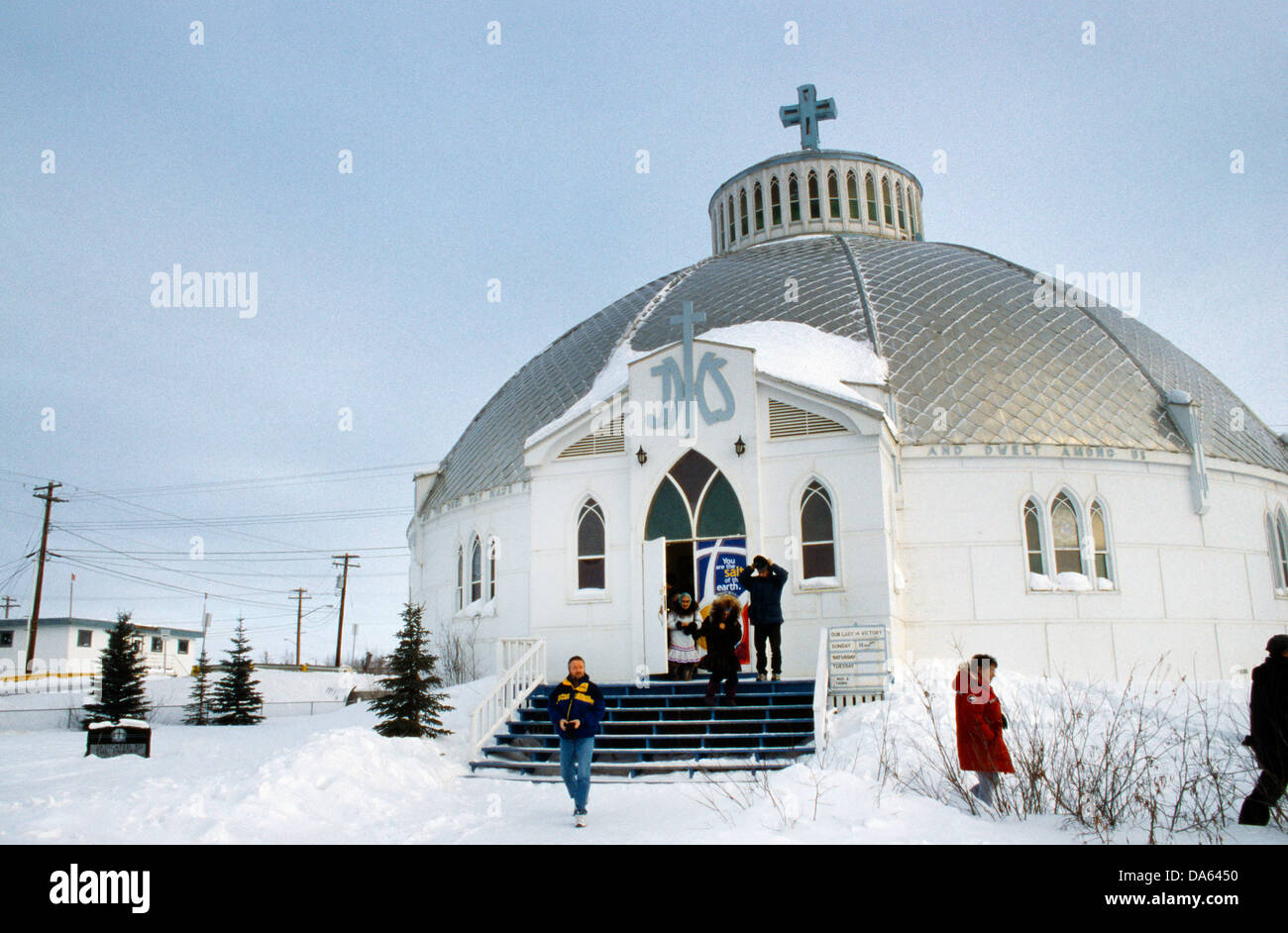 igloo church inuvik mackenzie delta north west territory canada Stock ...