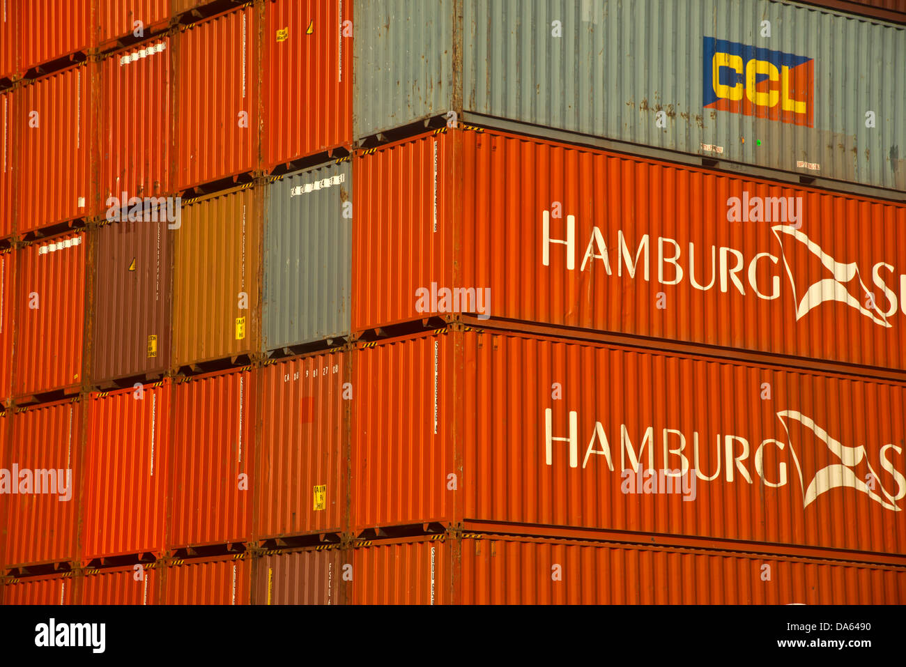 Container, loading station, Dornstadt, Ulm, Baden-Wurttemberg, Germany ...