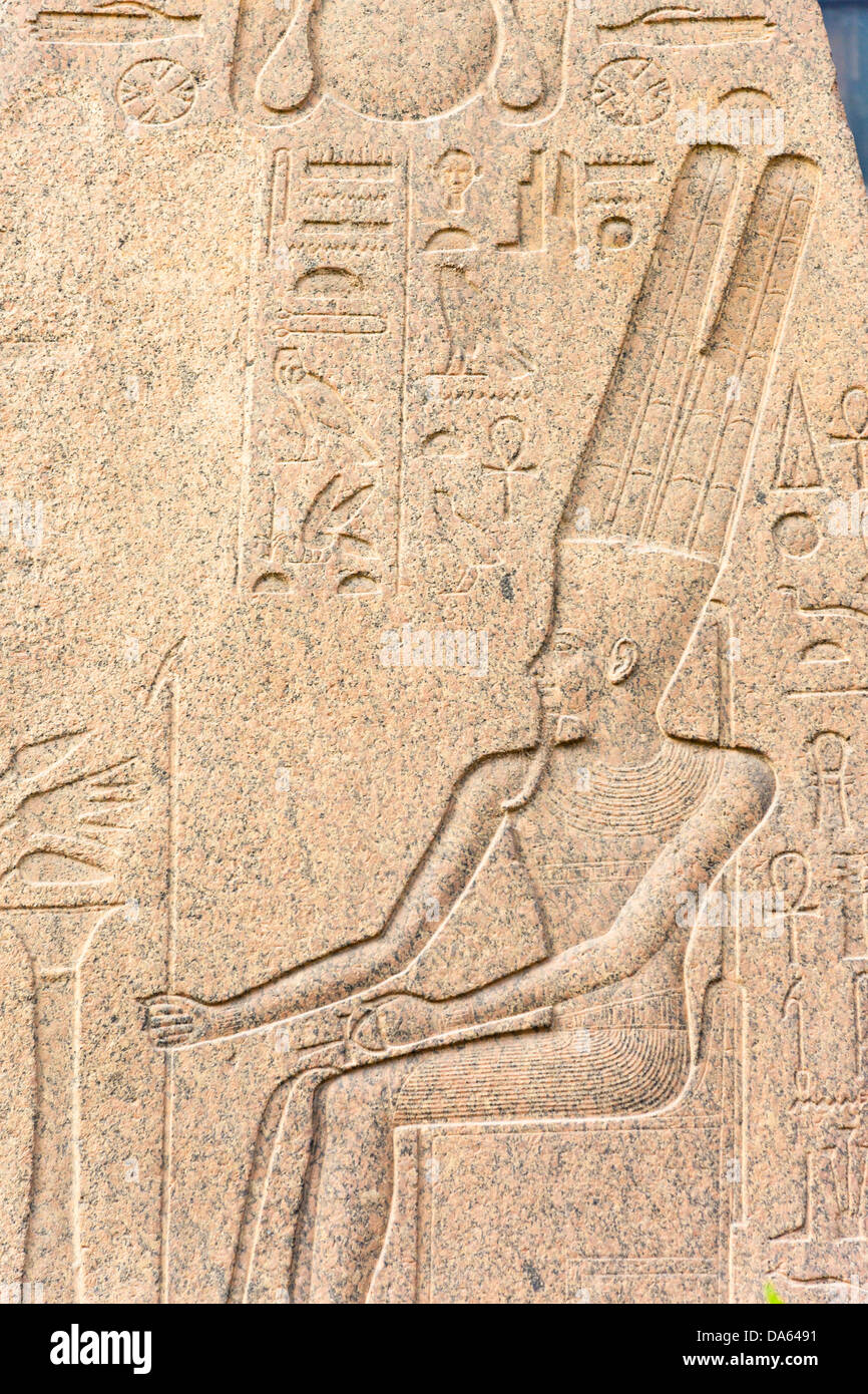 Stone carving outside the Egyptian Museum, also known as Museum of ...