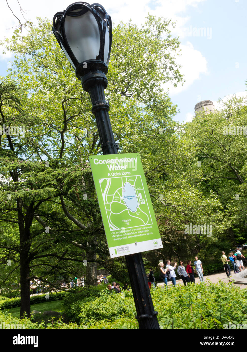 Sign in Central Park, NYC Stock Photo - Alamy