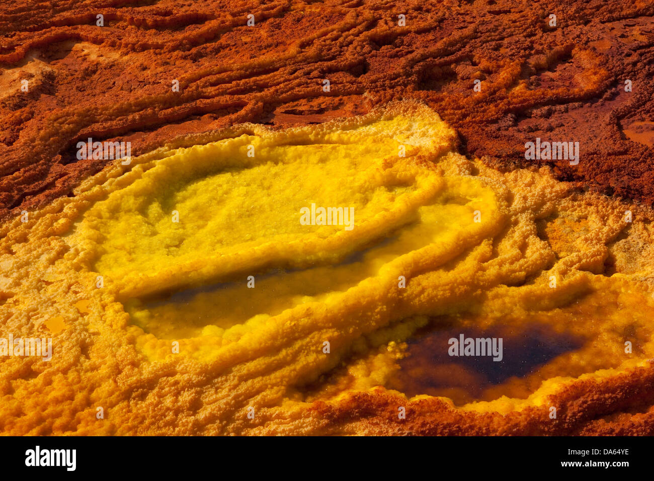 Sulphur terraces, Assale, Africa, nature, Ethiopia, sulphur, sulfur ...