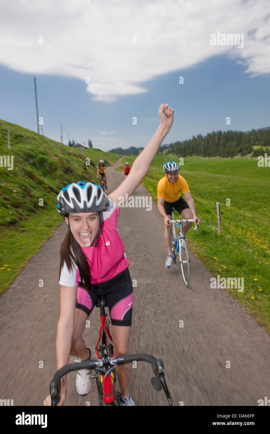 Bicycle tour, racing bicycle, Parc vaudoise jurassienne, Val de Joux ...