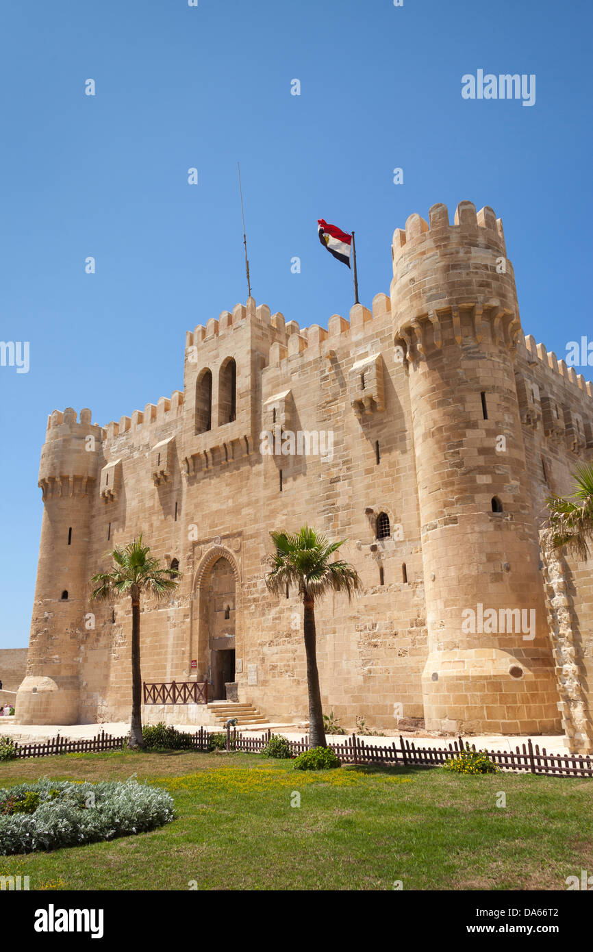 Citadel of Qaitbay, also known as Fort of Qaitbay, Alexandria, Egypt ...
