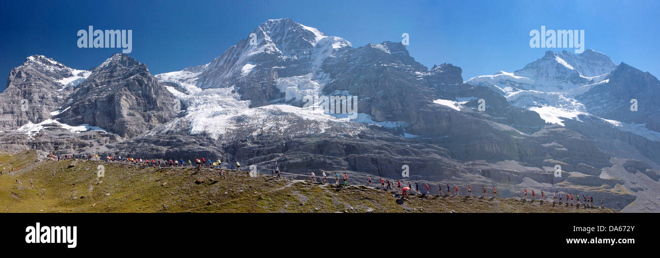 Jungfrau marathon, marathon, mountain run, run, sport, Eigergletscher ...