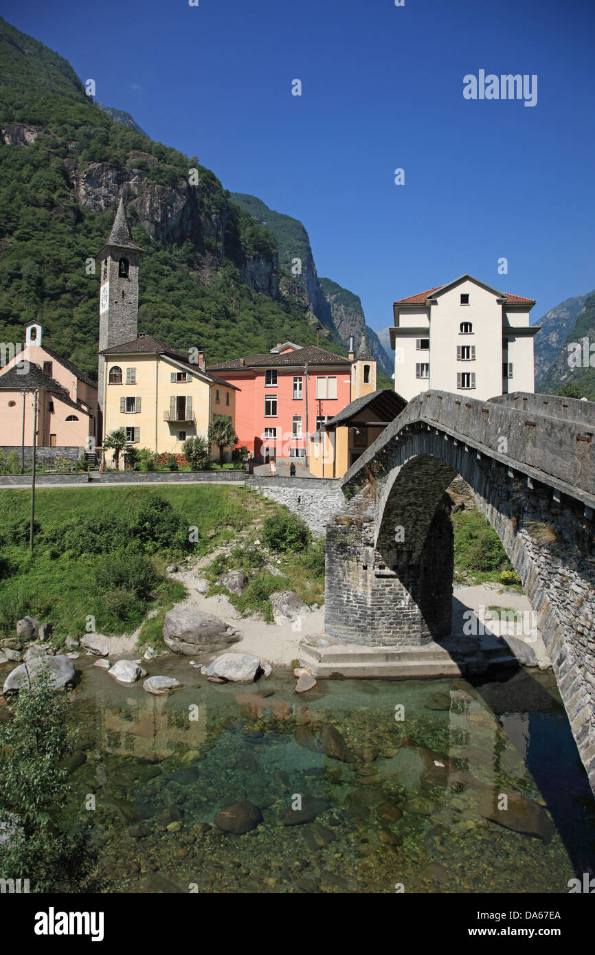 Switzerland, Europe, Canton, Ticino, Maggia Valley, Bignasco, Travel ...