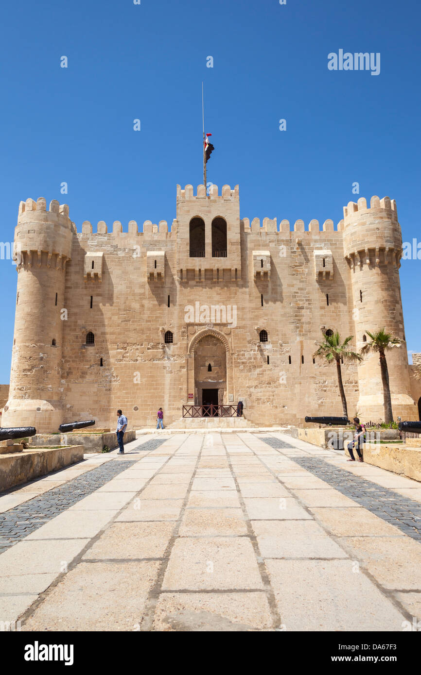 Citadel of Qaitbay, also known as Fort of Qaitbay, Alexandria, Egypt ...