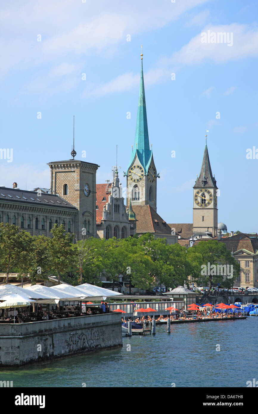 Switzerland, Europe, Zurich, Travel, Geography, City, Old Town, Church ...