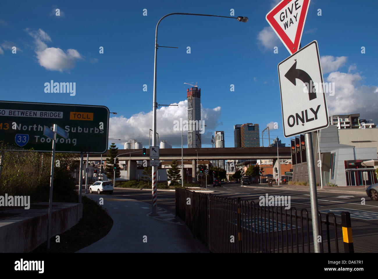 The Meriton Infinity Tower, Brisbane, Queensland, Australia Stock Photo ...