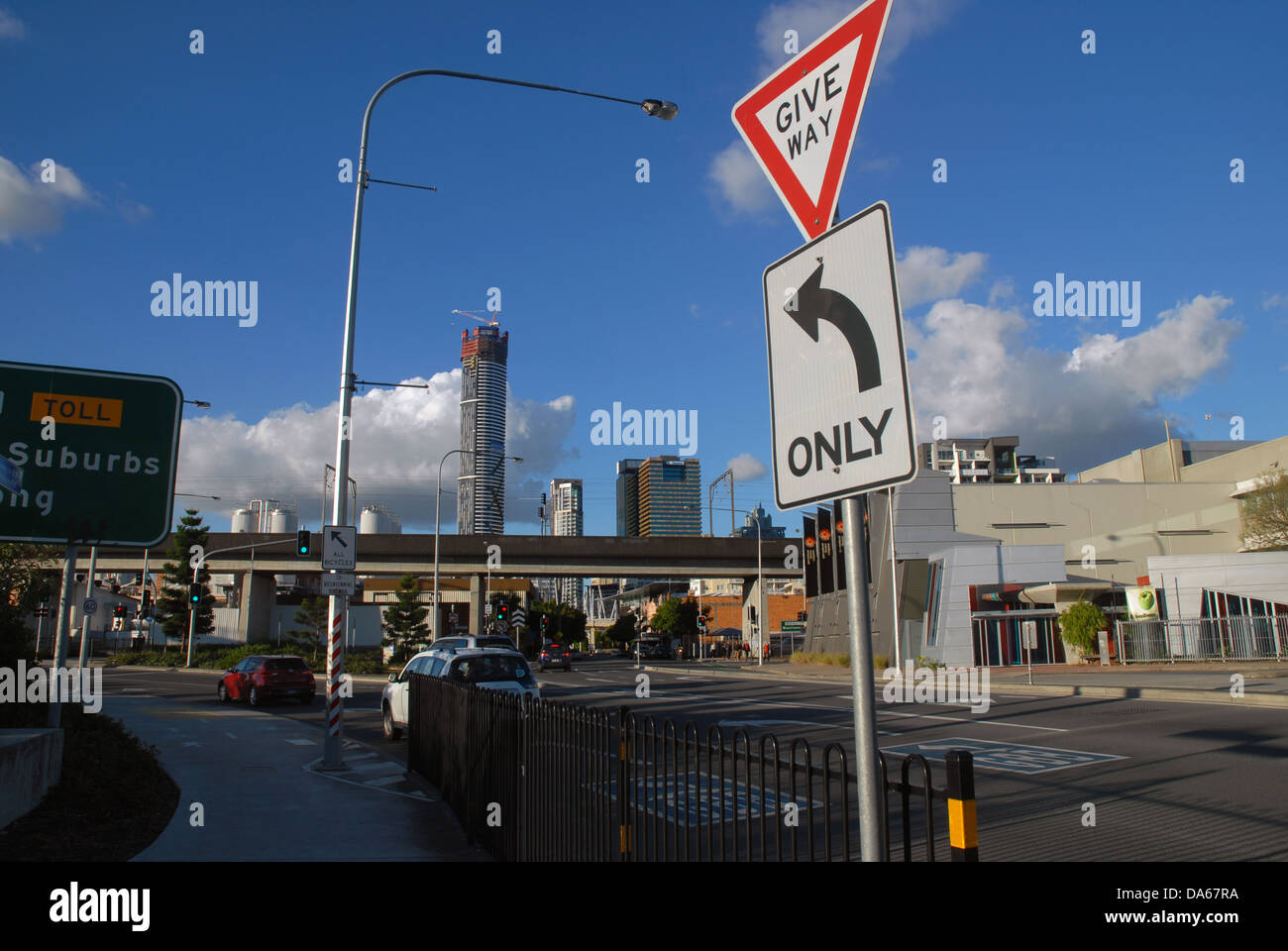 The Meriton Infinity Tower, Brisbane, Queensland, Australia Stock Photo ...