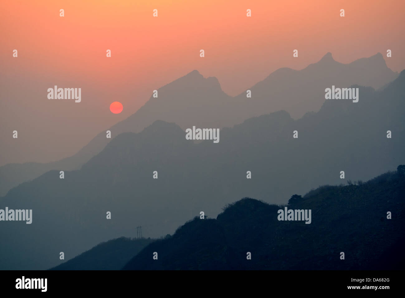 Sunset silhouette beijing china High Resolution Stock Photography and ...