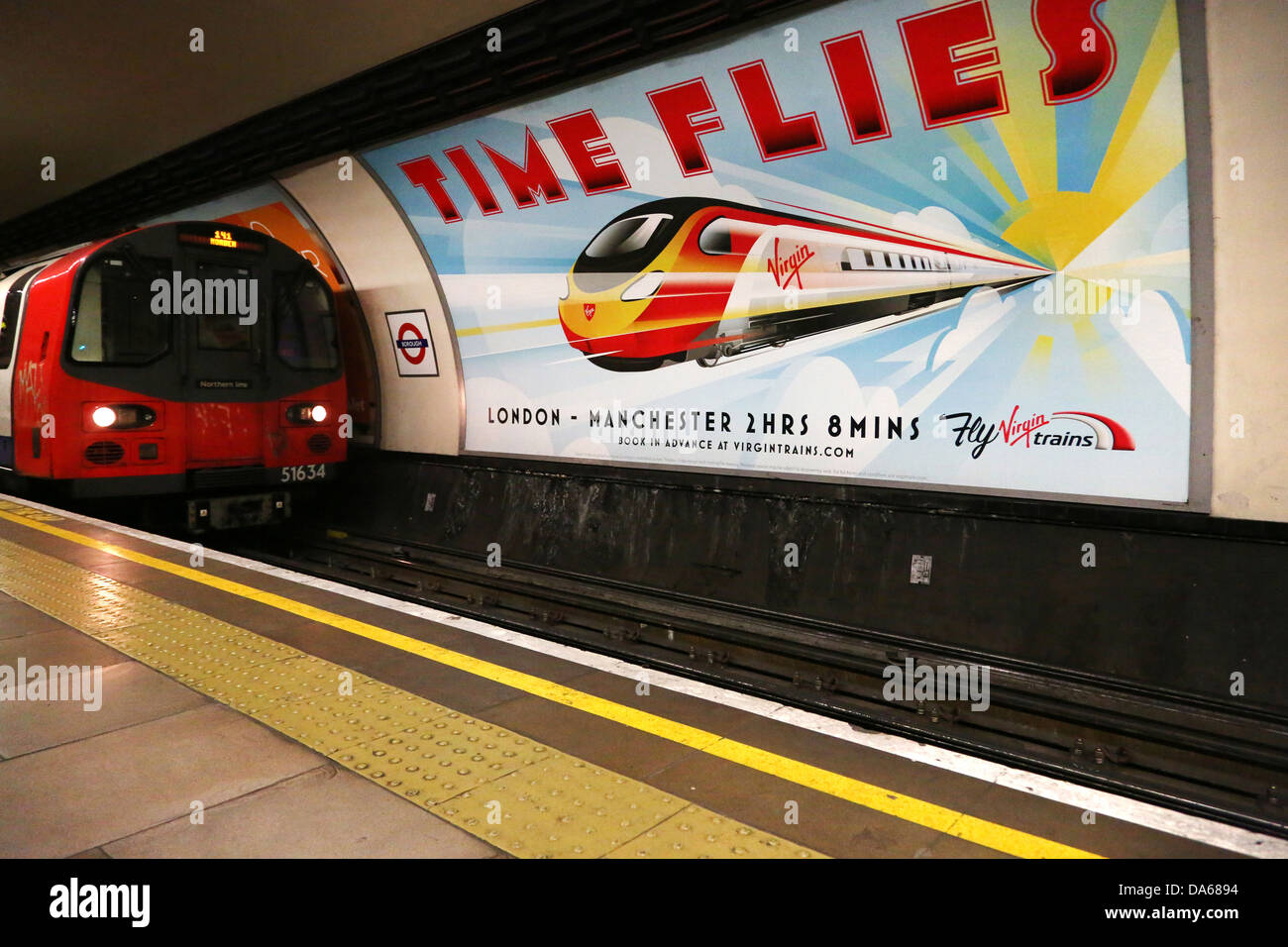 London underground station advert hi-res stock photography and images ...
