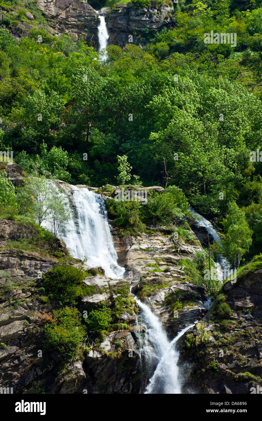 Biasca, cascades, Cascata di Santa Petronilla, Switzerland, Europe ...