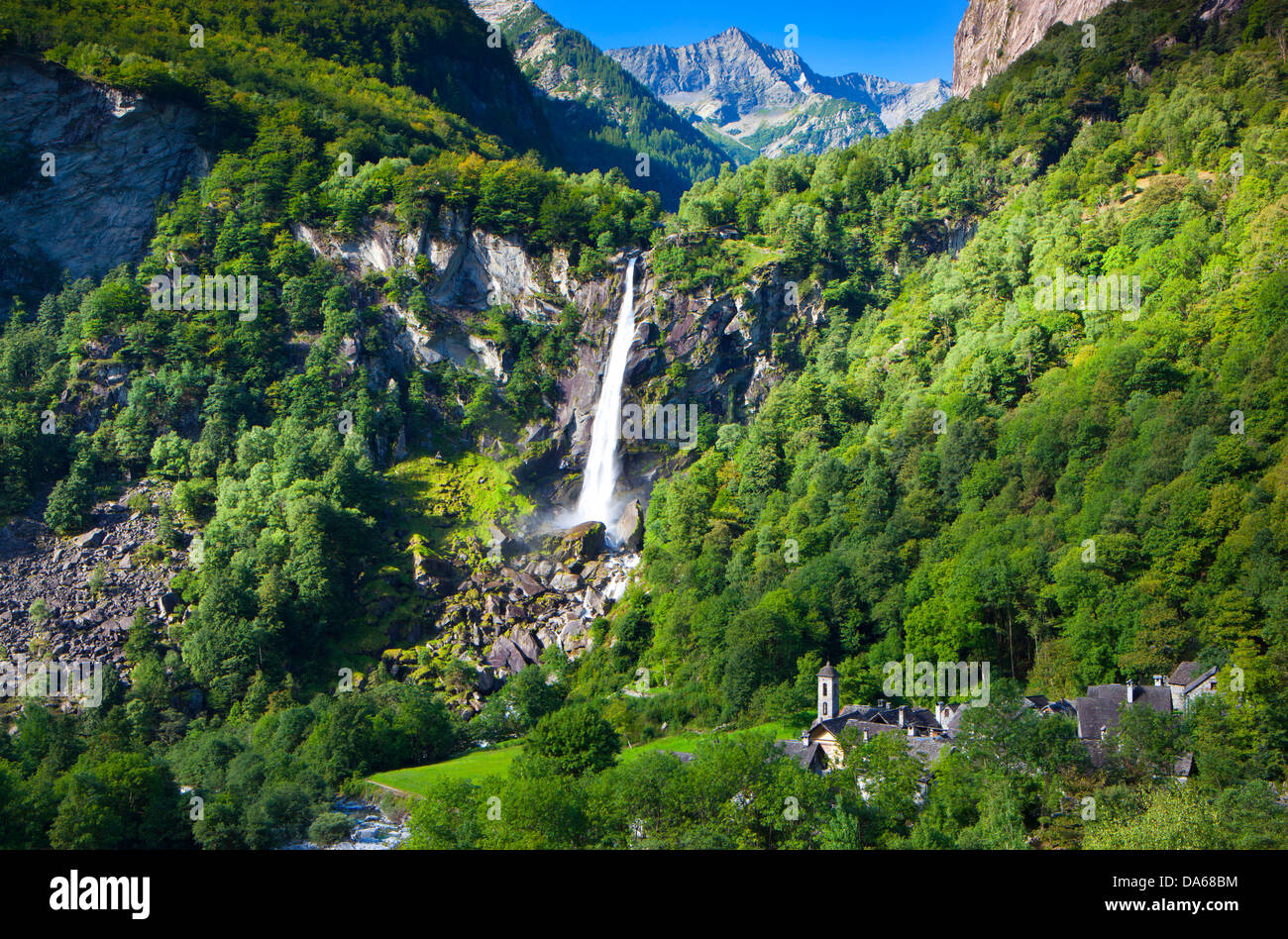 Foroglio, Switzerland, Europe, canton, Ticino, Bavona valley, village ...