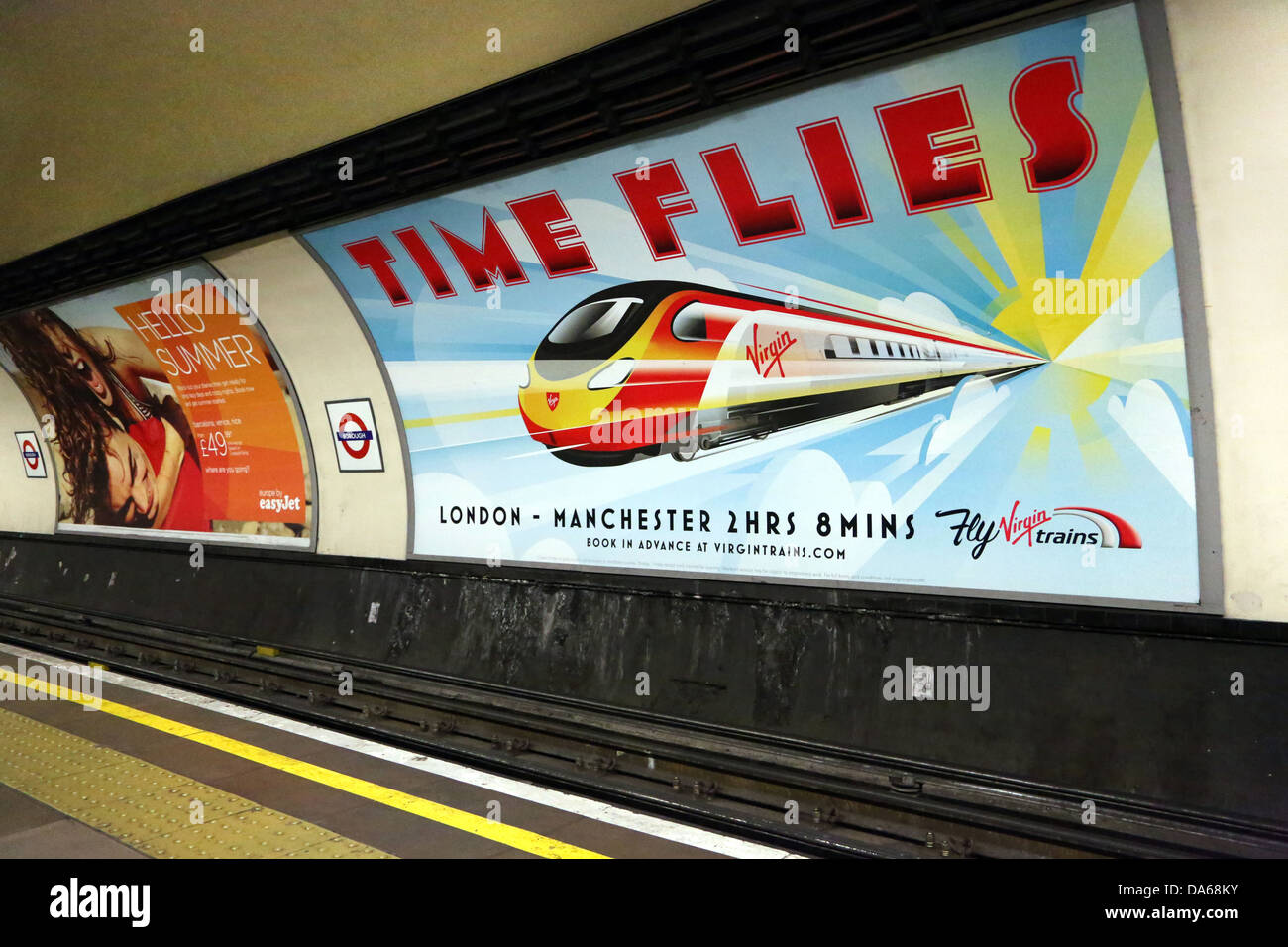 London underground station advert hi-res stock photography and images ...