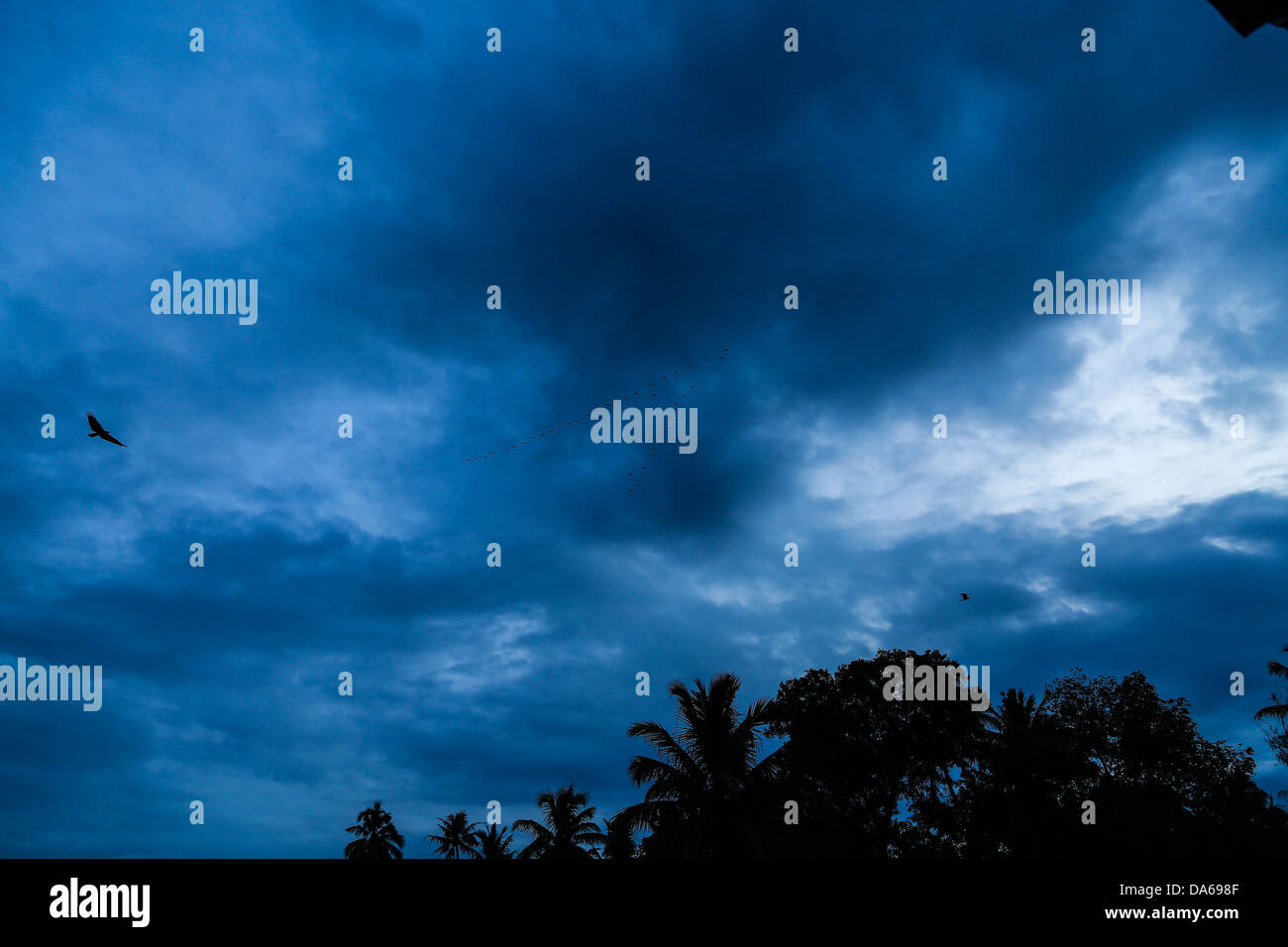 Monsoon Morning Clouds from Kumarakom, Kerala Stock Photo - Alamy