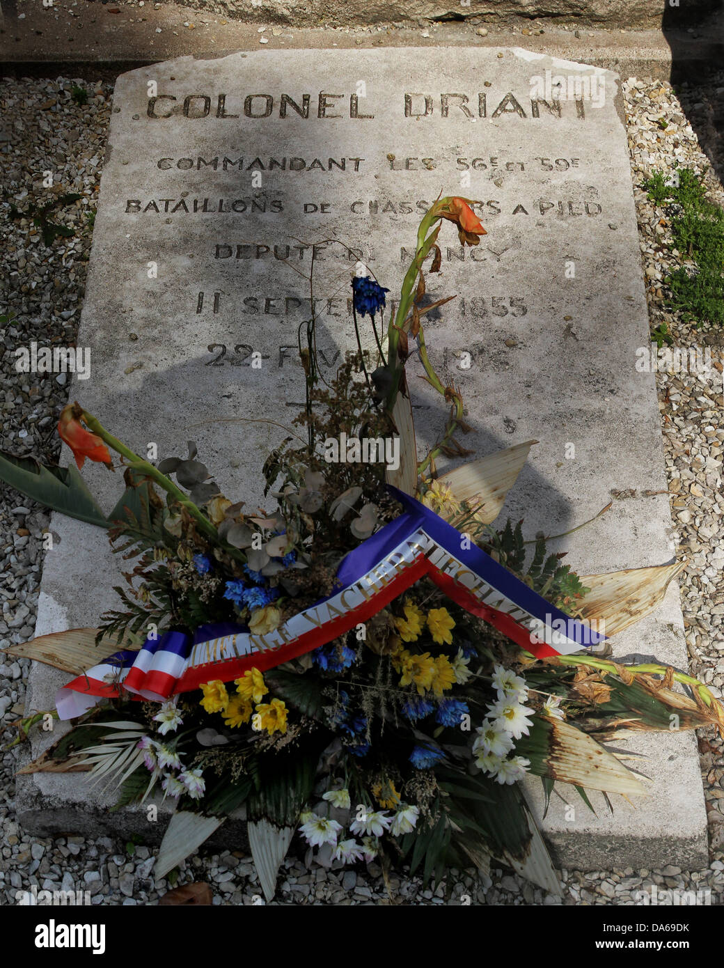 The grave of Lt-Colonel Driant Stock Photo - Alamy