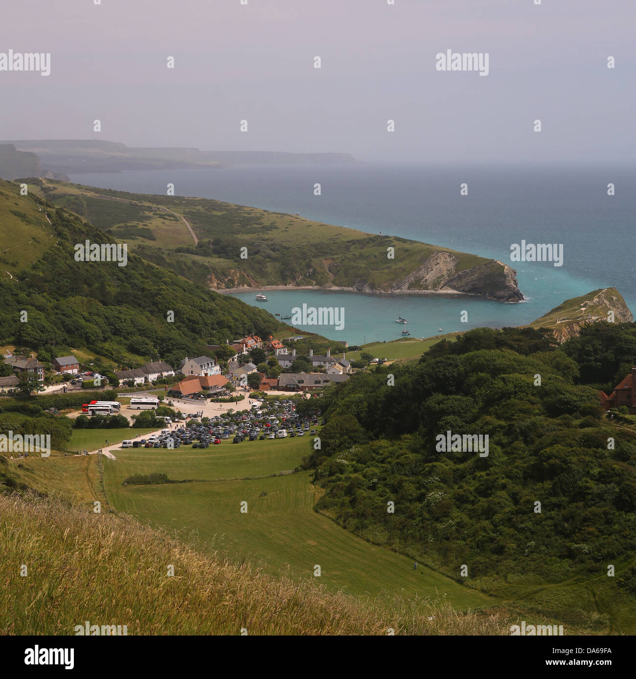 Lulworth Cove, Dorset, seen from Dungy Head Stock Photo - Alamy