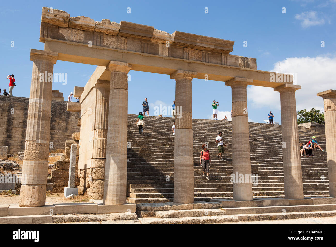 The Hellenistic Stoa and steps to the Propylaea at the Acropolis ...