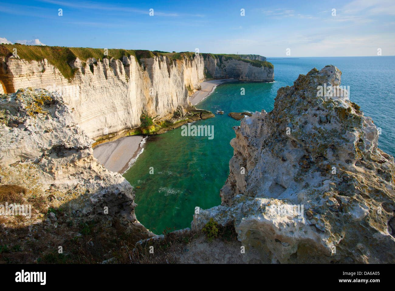 France normandy coast etretat france hi-res stock photography and ...