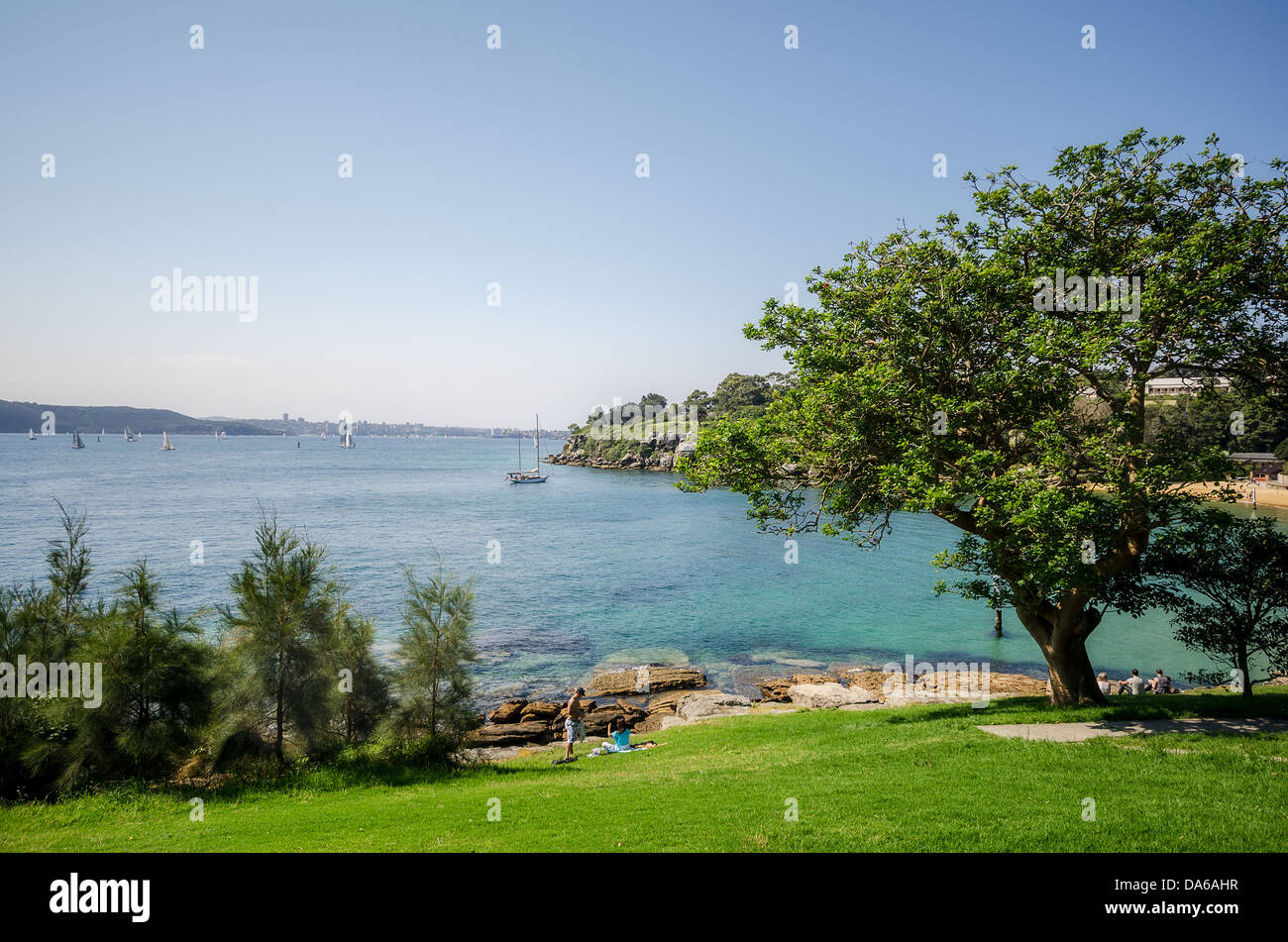 Parsley Bay in Sydney with its cove, and lawned park Stock Photo - Alamy