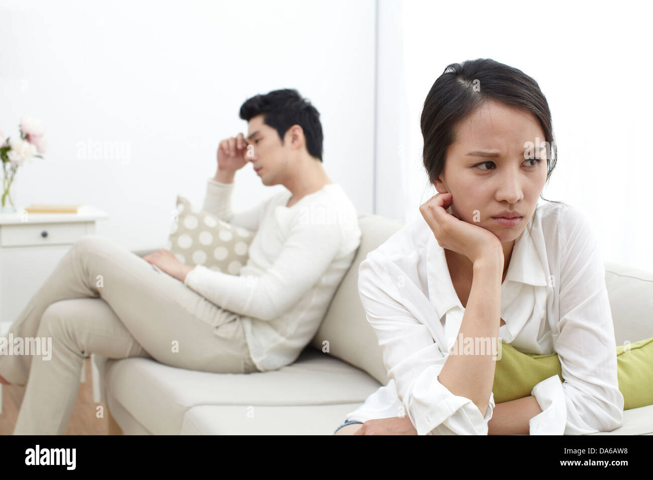 A young couple having relationship difficulties Stock Photo - Alamy