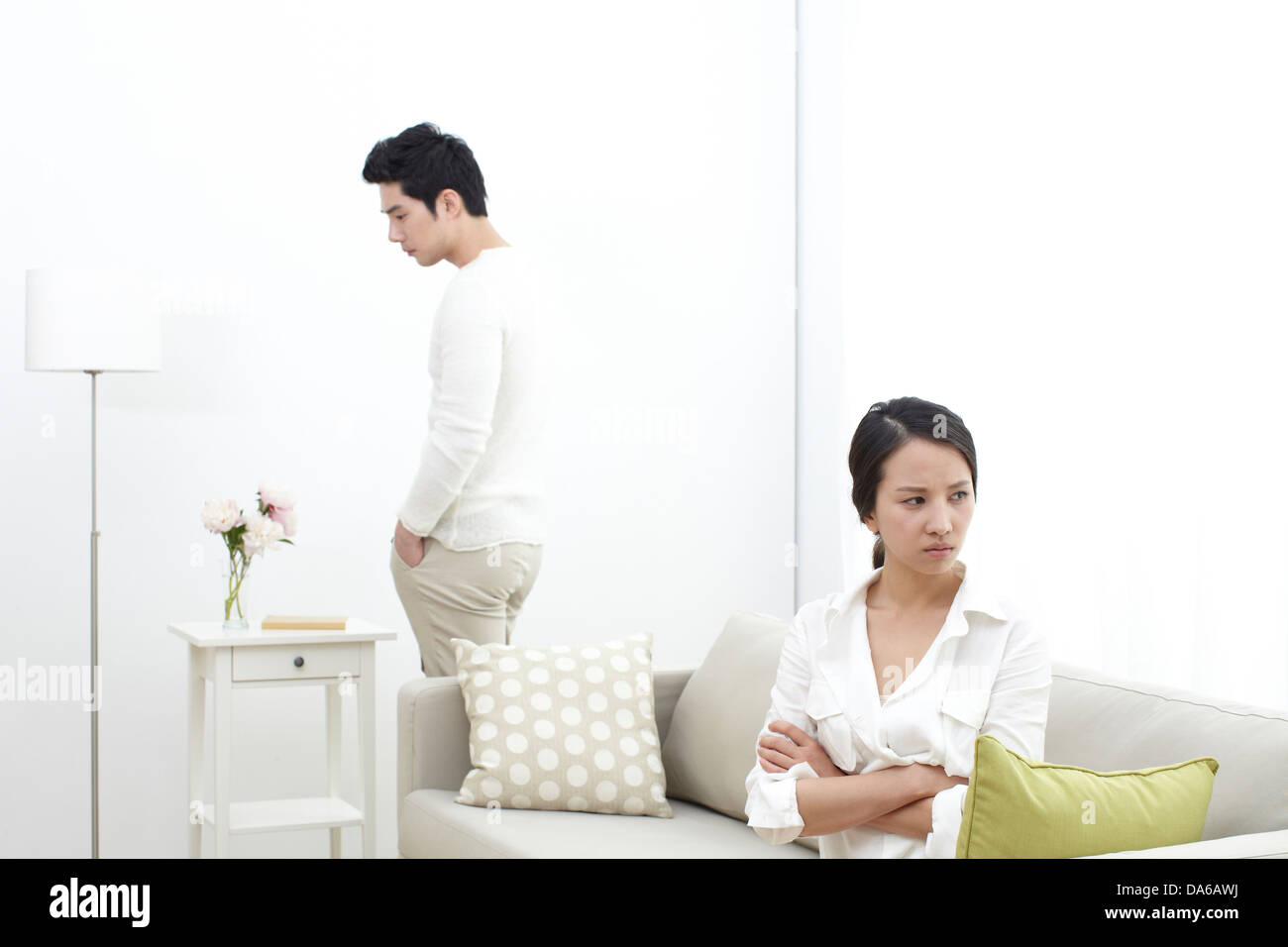 A young couple having relationship difficulties Stock Photo - Alamy