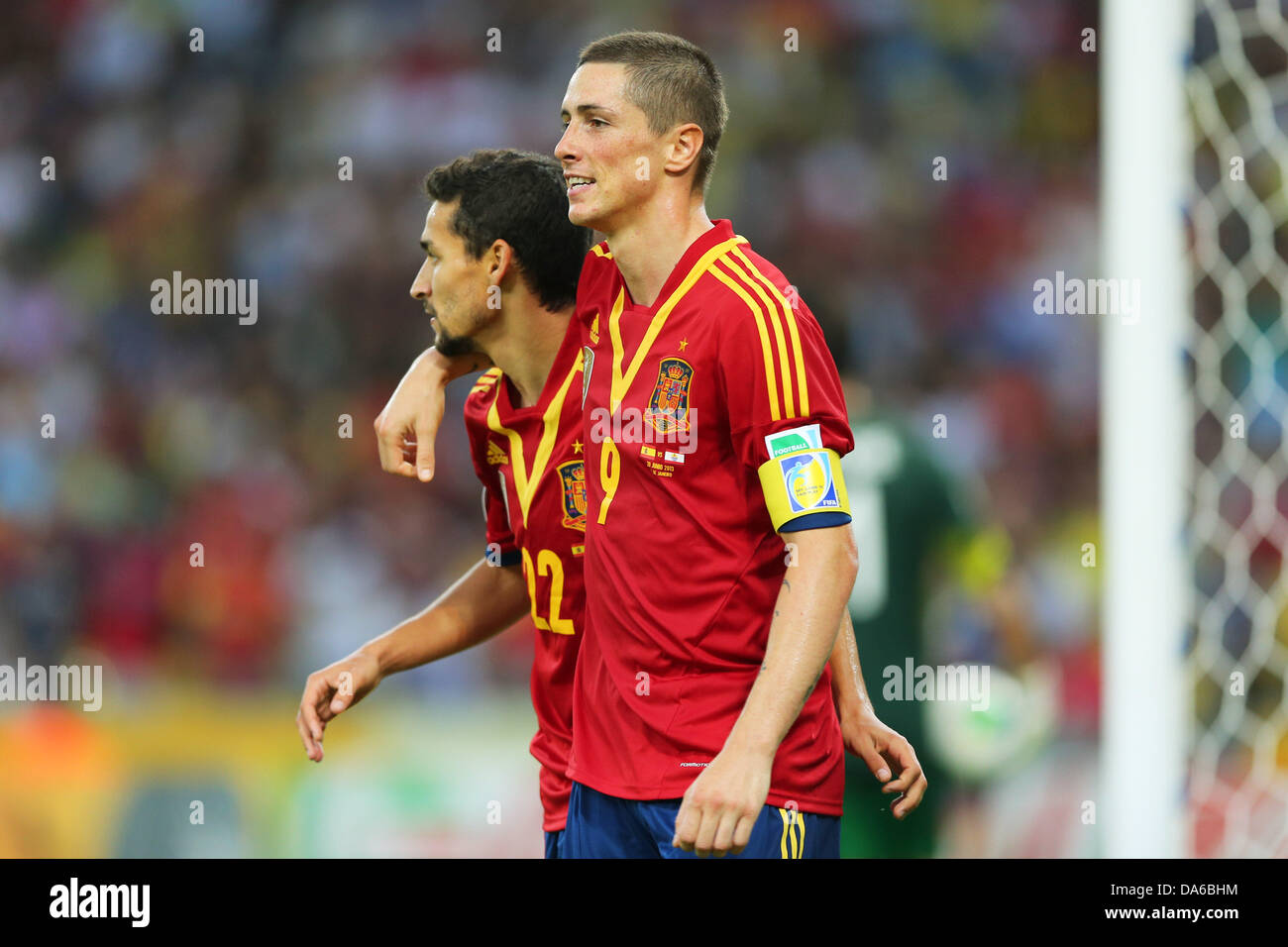(L to R) Jesus Navas, Fernando Torres (ESP), June 20, 2013 - Football ...