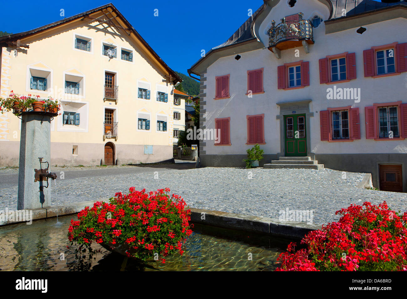 Sent, Switzerland, Europe, canton, Graubünden, Grisons, Engadin ...