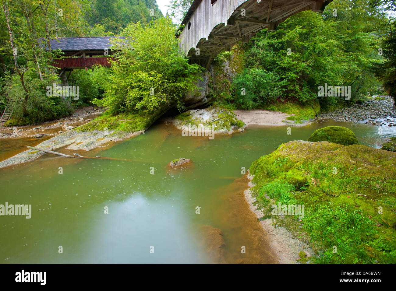 Sittertobel, Switzerland, Europe, canton, St. Gallen, St. Gall, river ...