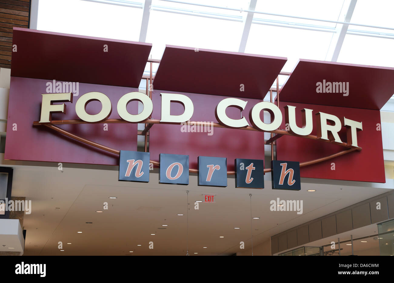 Food court sign Stock Photo - Alamy