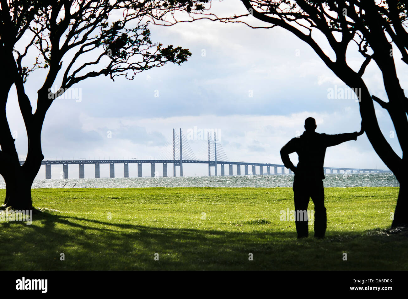 Mid Distance Silhouette Man Standing High Resolution Stock Photography ...