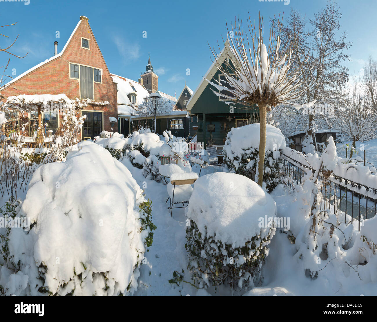 Holland, Netherlands, Europe, De Rijp, Historic, village, house, forest ...