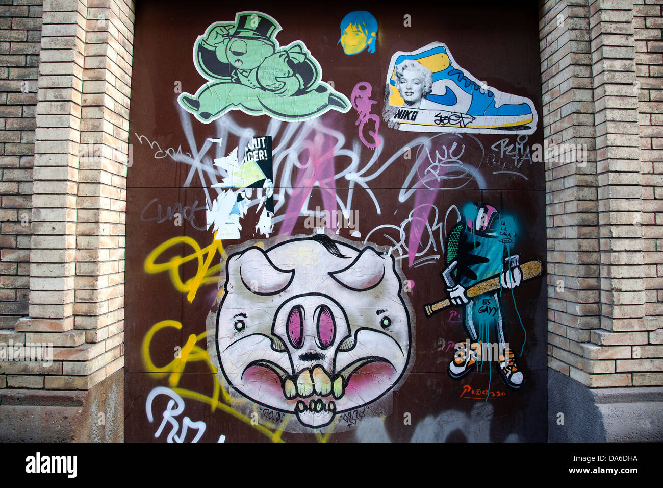 Graffiti, Barcelona, Spain Stock Photo - Alamy