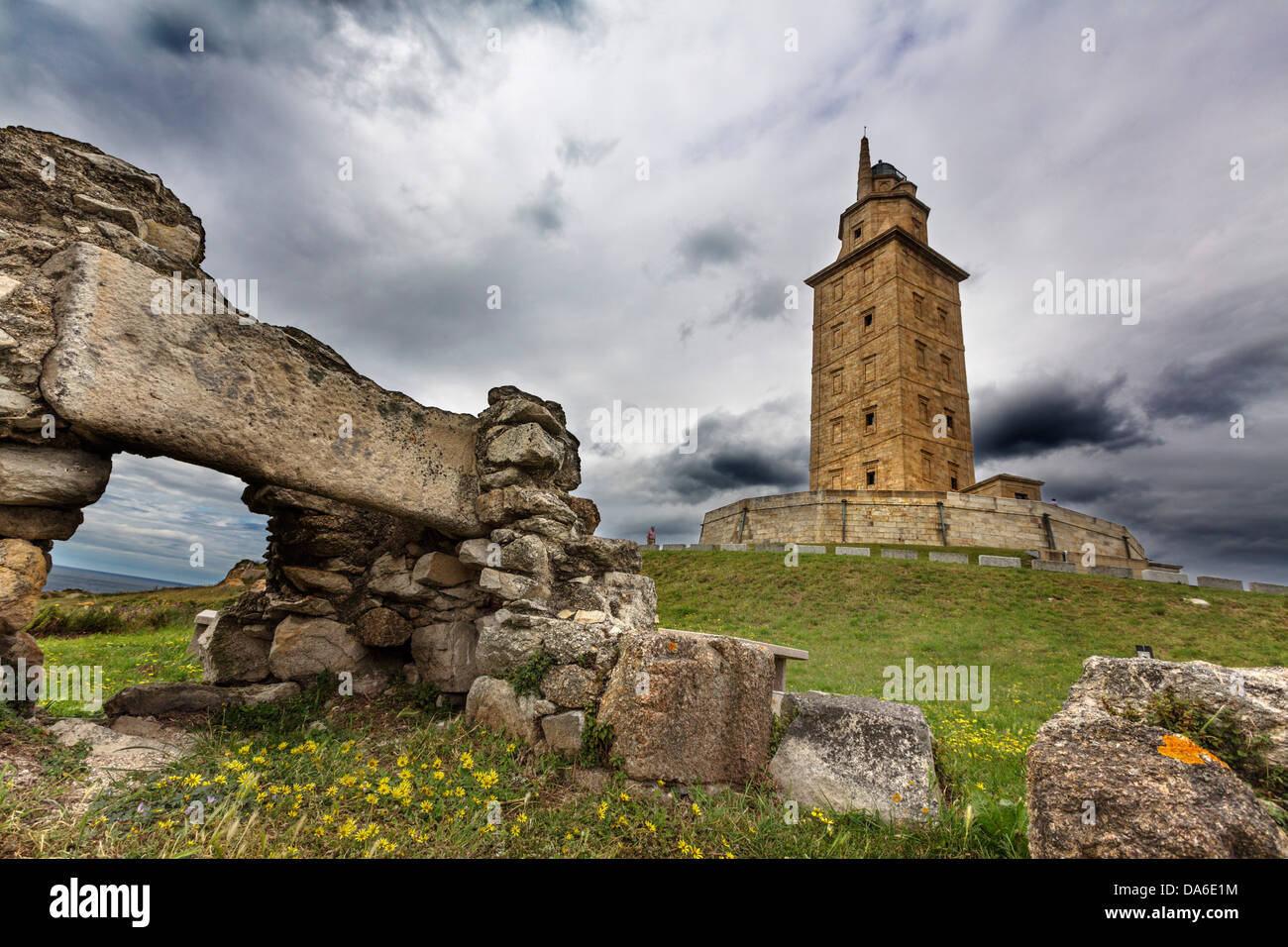 Torre de Hércules World Heritage monument La Coruña Galicia Spain Stock ...