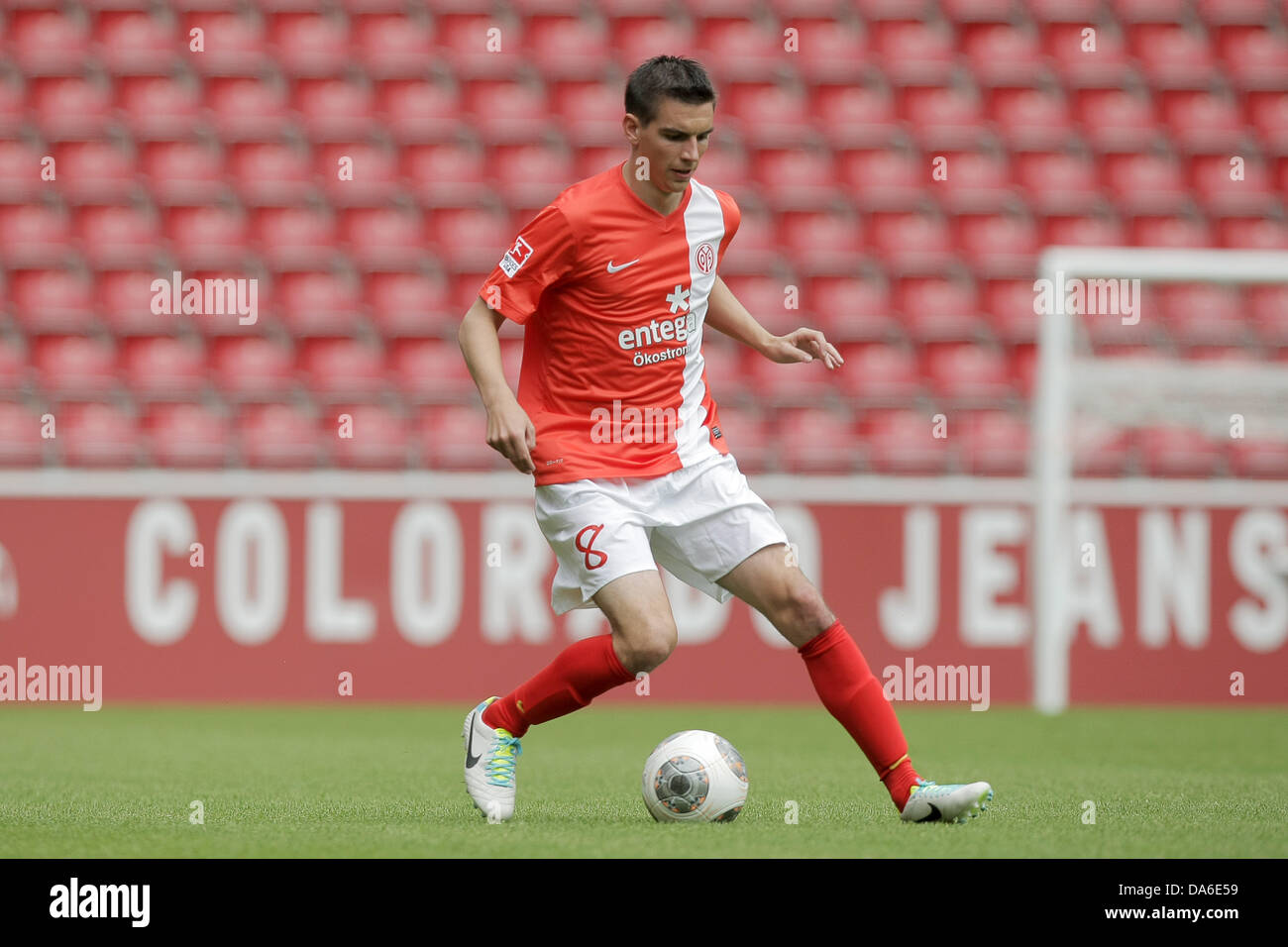 Mainz's Christoph Moritz is pictured during the official photo session ...