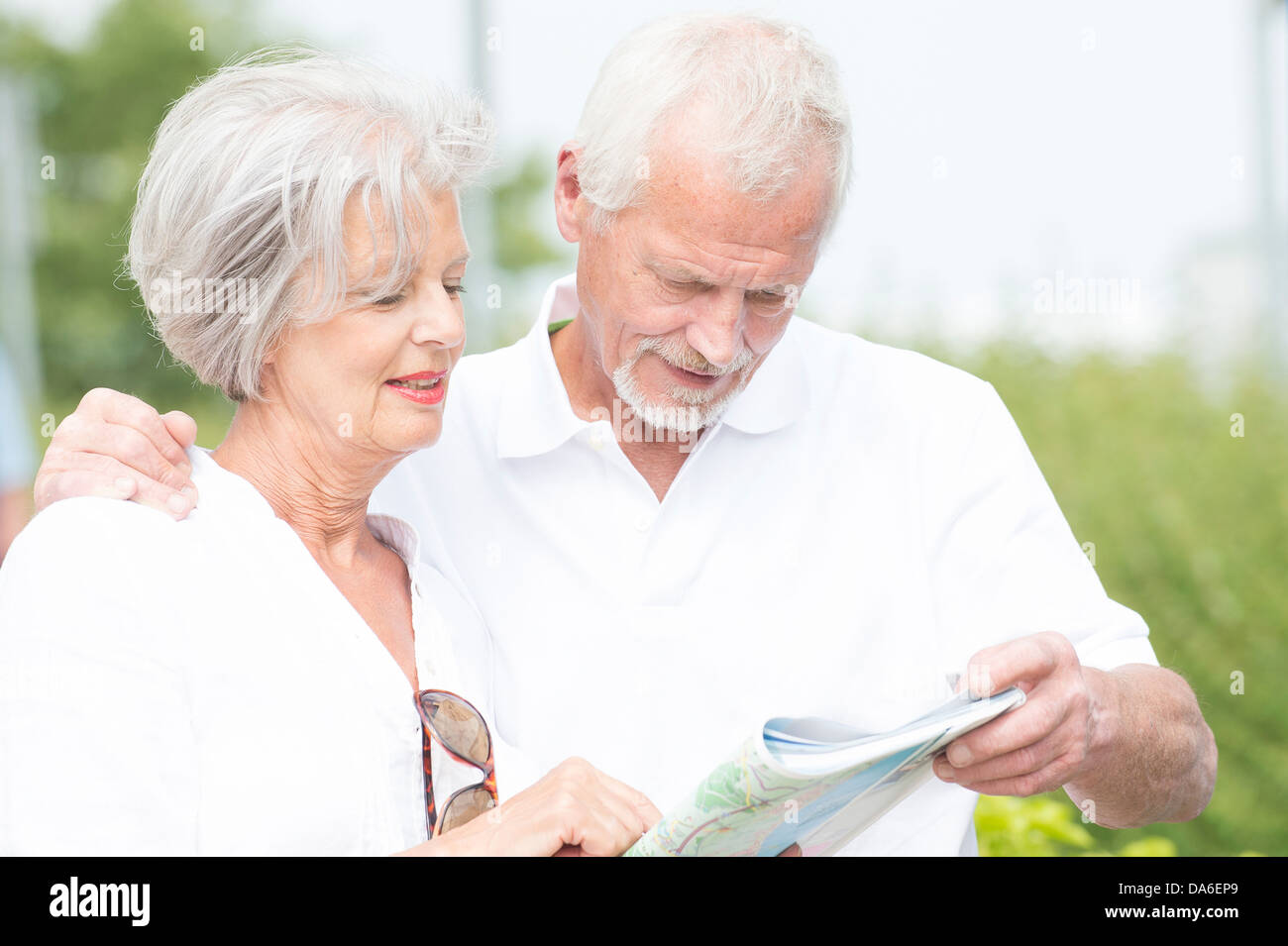 Smiling and actice senior couple Stock Photo - Alamy