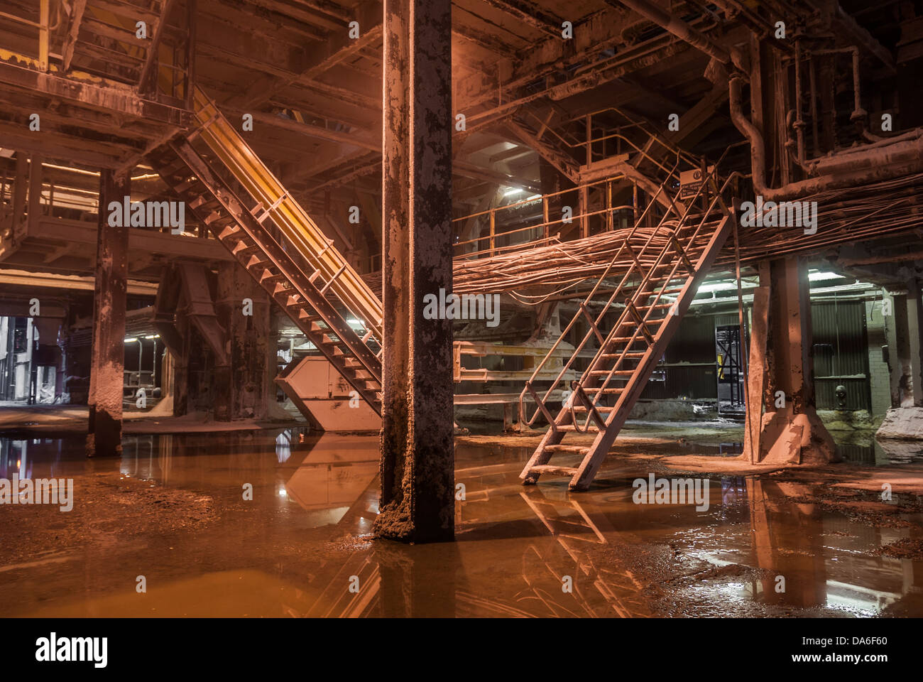 Interior structure of an industrial chemical plant Stock Photo - Alamy
