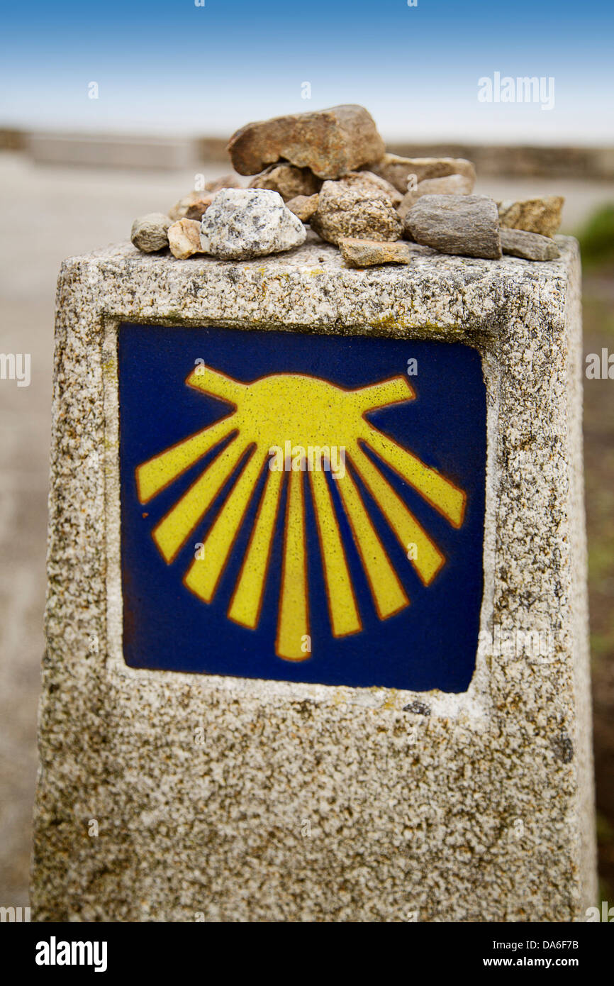 Concha de Santiago Camino Xacobeo Galicia Spain Stock Photo - Alamy