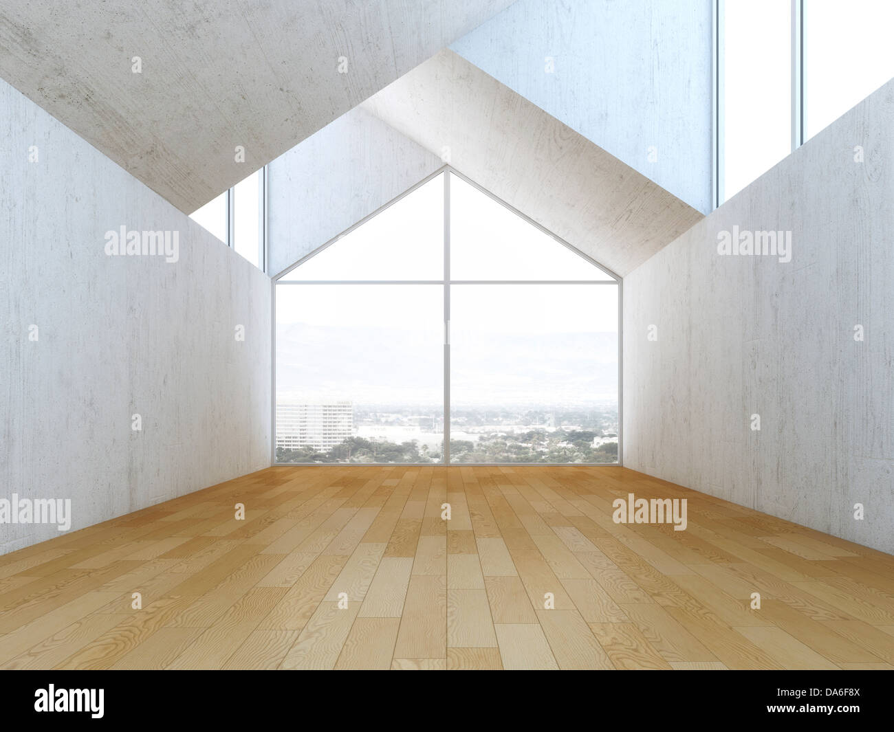 Empty room, loft Stock Photo - Alamy