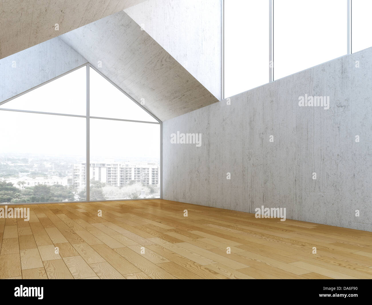 Empty room, loft Stock Photo - Alamy