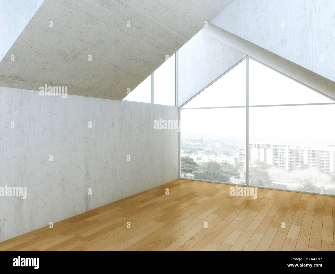 Empty room, loft Stock Photo - Alamy