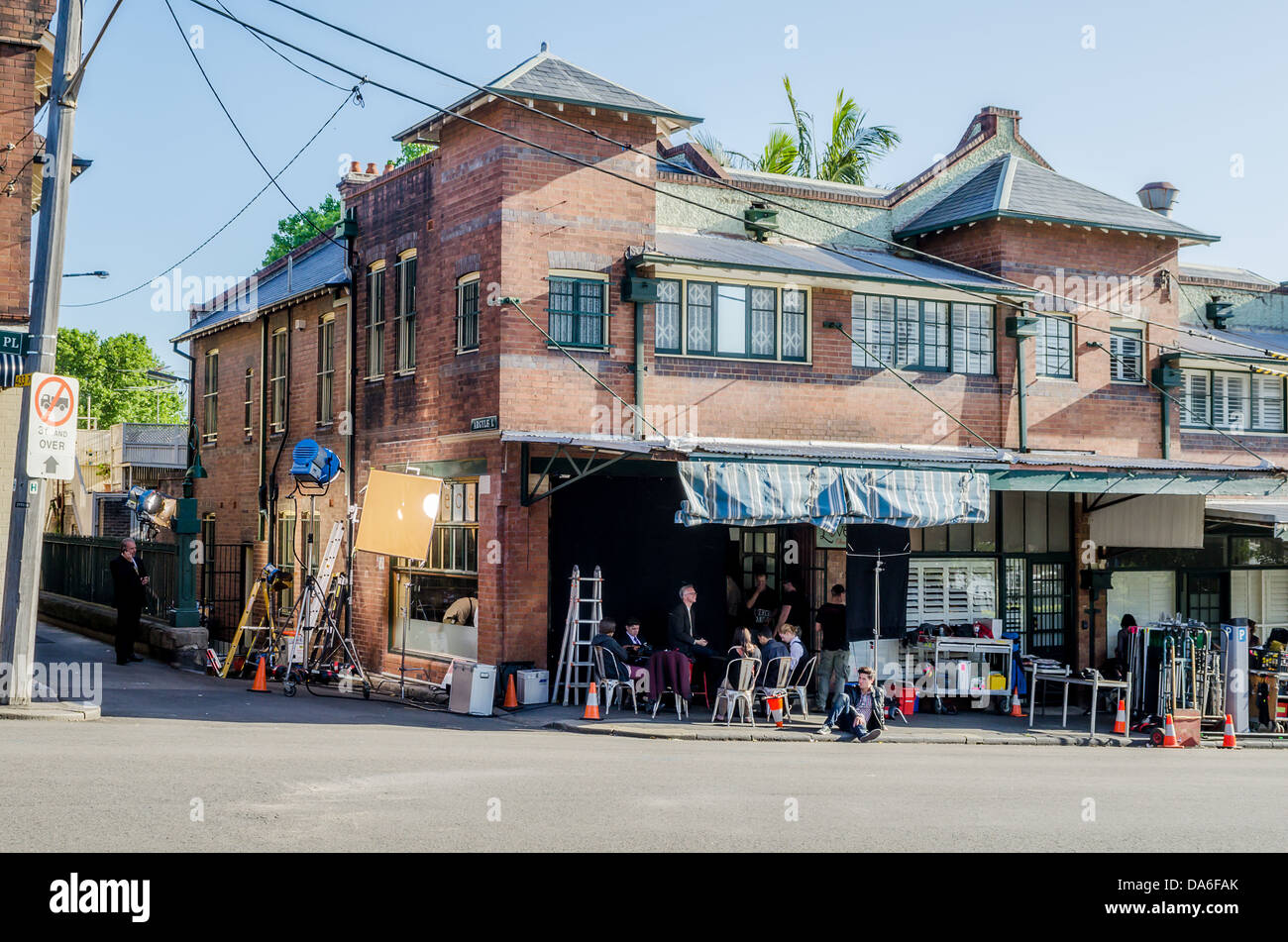 Filming movie set location hi-res stock photography and images - Alamy