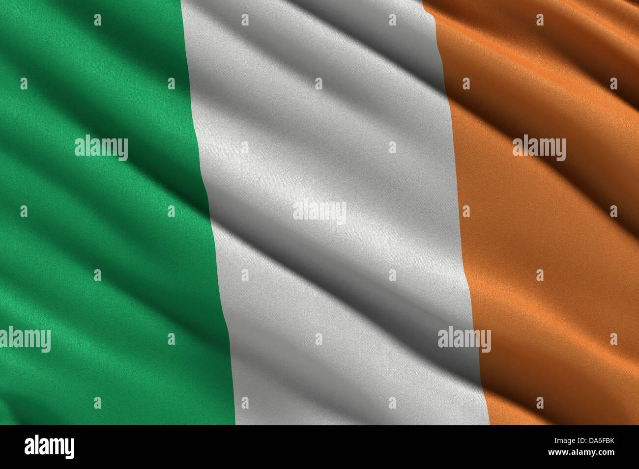 Flag of the Republic of Ireland Stock Photo - Alamy